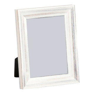 Country Collection Rustic White Wood Picture Frame, 5"x7" - Farmhouse ...