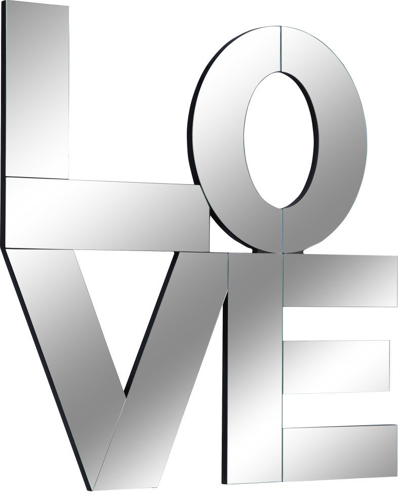 LOVE Contemporary Mirror - Contemporary - Wall Mirrors - by Meridian ...