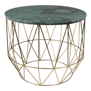 Geometric Wire Base End Table | Dutchbone Boss - Contemporary - Side ...