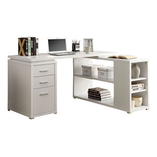 Left or Right Facing Corner Computer Desk - Transitional - Desks And ...