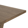 Pryor Grey Oak Wood Dining Table 87" - Transitional - Dining Tables ...