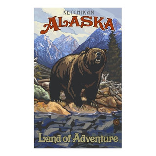 by Artist Paul A. Lanquist Ketchikan Alaska Land Of Art Print, 24"x36 ...