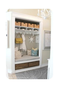 Shallow, 8" deep closet