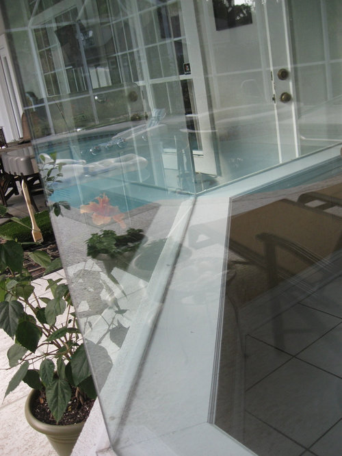 Glass Miter Cut Window in need of window treatments