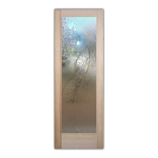 Front Doors - High Tide - Cast Glass CGI 033 Exterior Frosted Glass ...