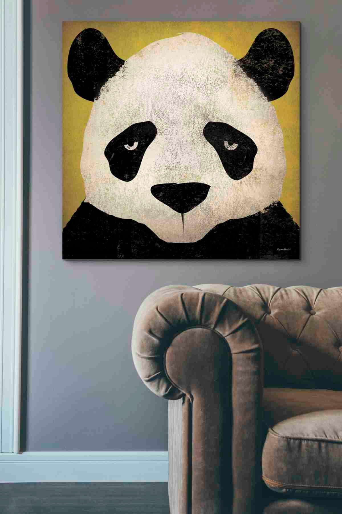 Epic Graffiti 'Panda' by Ryan Fowler, Giclee Canvas Wall Art, 37" x 37 ...