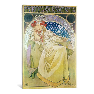 "Princess Hyacinth (1911)" by Alphonse Mucha, Canvas Print, 18x12x1.5 ...
