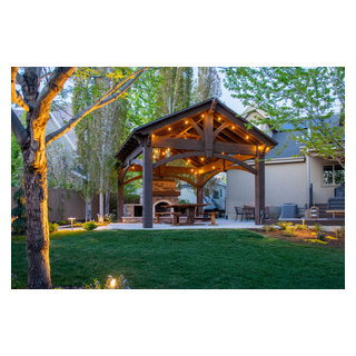 Entertainment Size | 3rd Gable Pavilion Kit and Deck - Terrasse en Bois ...