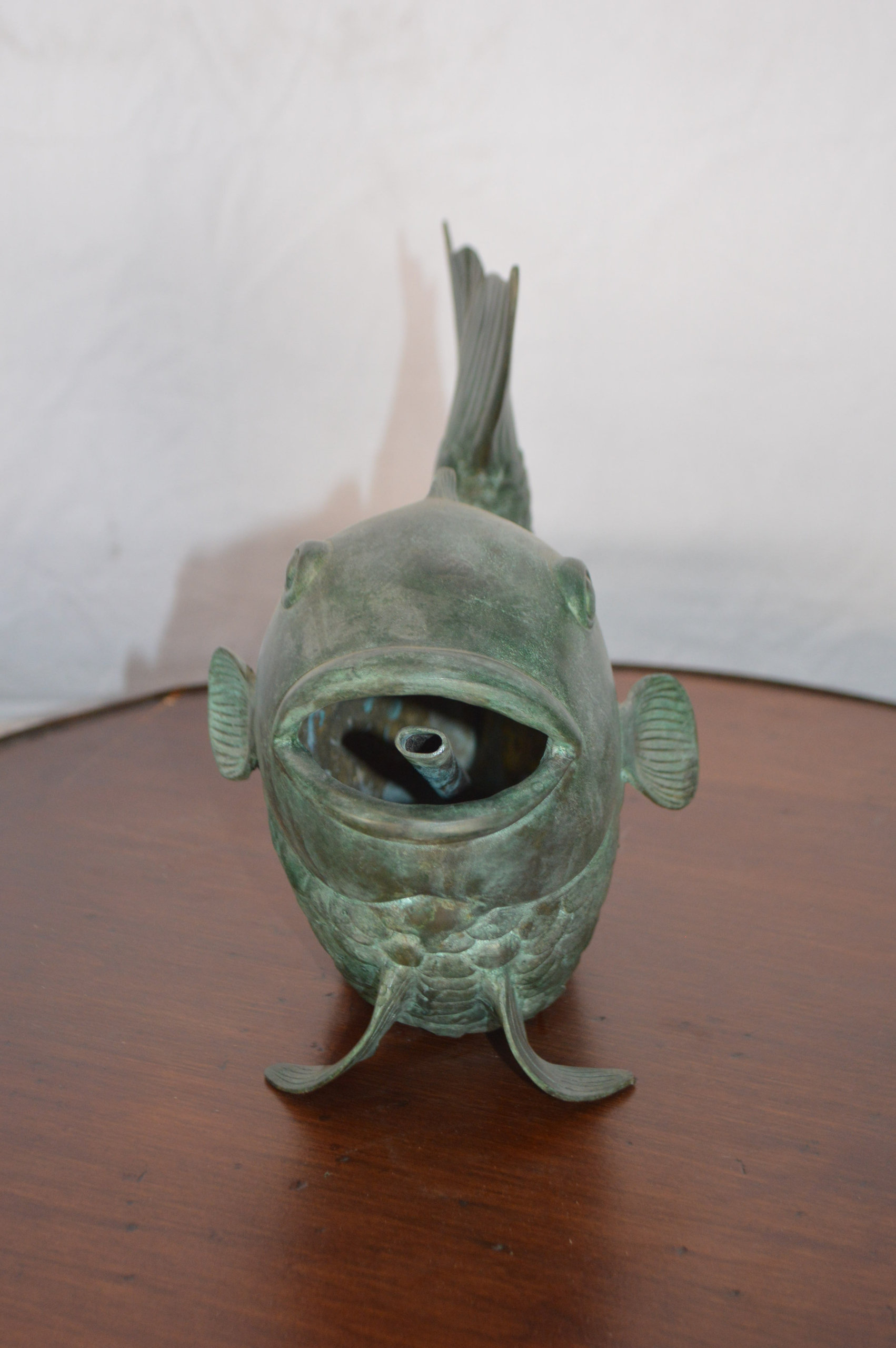 Fish Fountain Medium size Bronze Statue - Size: 13"L x 7"W x 9"H ...