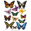 Butterfly 2-Sheet IdeaStix Accents Peel and Stick - Contemporary - Wall ...