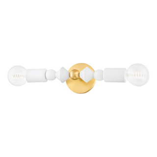 Mitzi Flora 2-LT Wall Sconce H471102-AGB - Aged Brass - Transitional ...