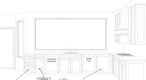 Designing around a very large kitchen window