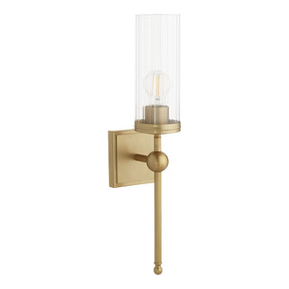 Lee Boulevard Transitional Wall Mount in Aged Brass - Transitional ...