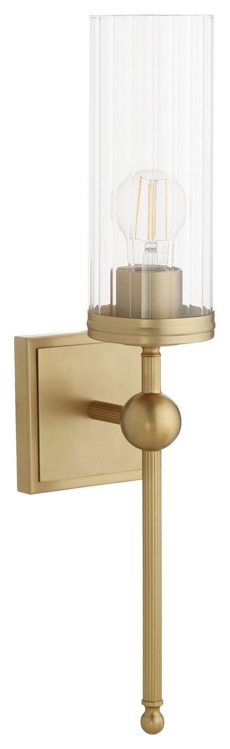 Lee Boulevard Transitional Wall Mount in Aged Brass - Transitional ...