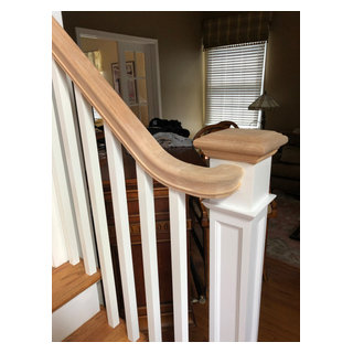 All Wooden Coastal Railings - Beach Style - Staircase - Other - by ...