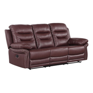 Anders Leather Air Match Recliner Collection, Sofa - Transitional - Sofas - by Luxuriant ...
