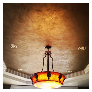 Metallic plater on dining room ceiling - Classique - Détroit - par ANNA ...
