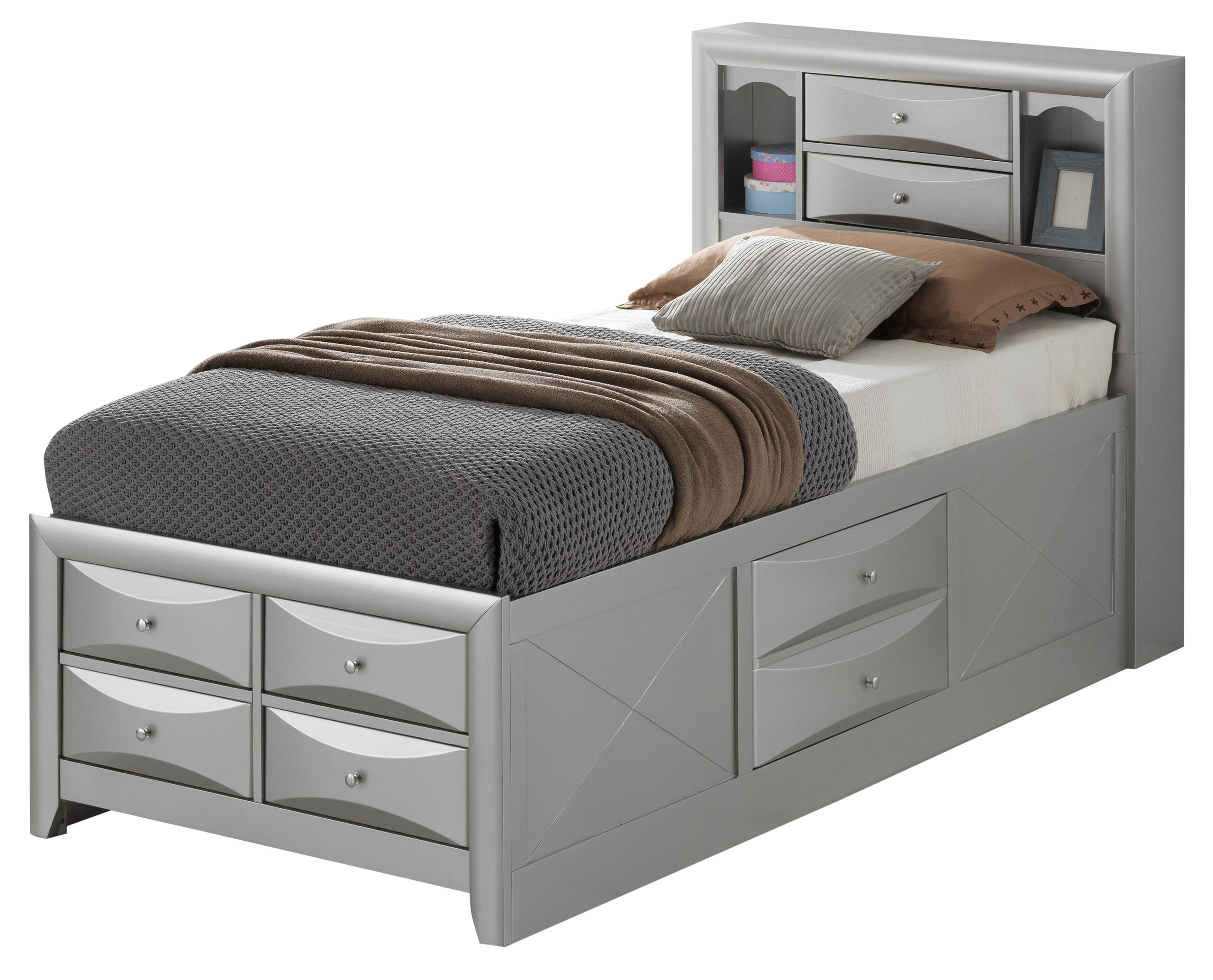 Full Storage Bed, Black, Twin - Transitional - Platform Beds - by Glory ...