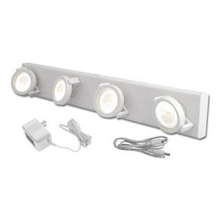 AmerTac LPL704WAC Under Cabinet LED Track Light, White - Undercabinet ...
