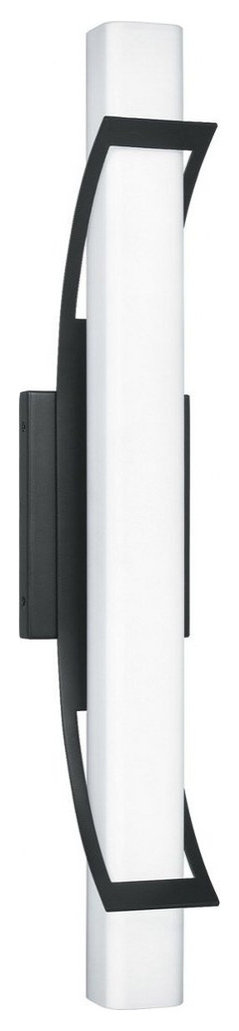 1 Light Contemporary Vanity Light Fixture-Earth Black Finish - Wall ...