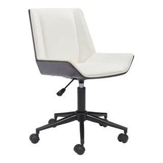 Maker Office Chair White - Transitional - Office Chairs - by Zuo Modern ...