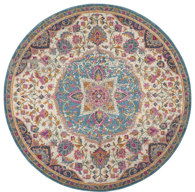 Nourison Passion Traditional Rug PSN22, 5'3" Round - Traditional - Area ...