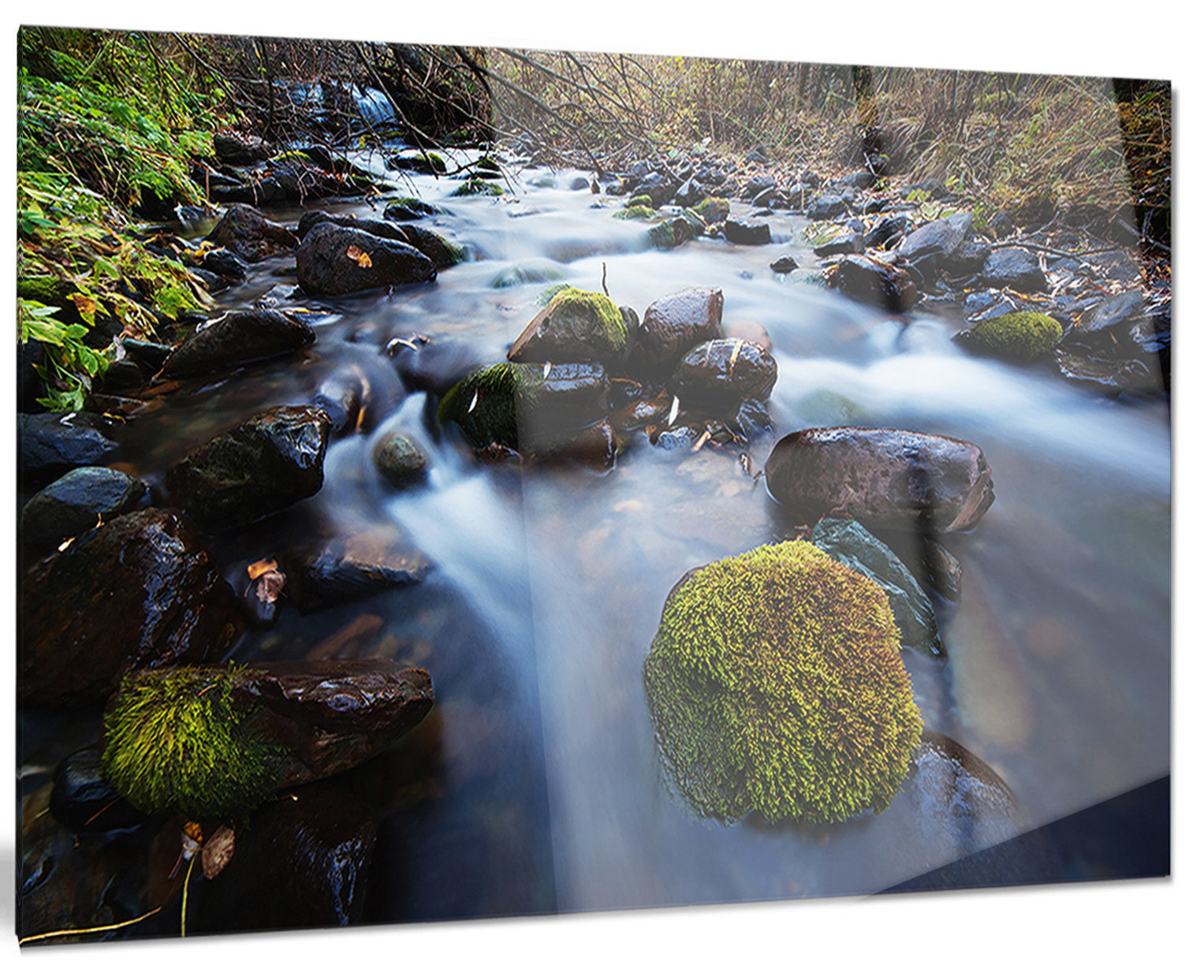 "Fast Flowing Mountain River" Landscape Photography Metal Wall Art, 40 ...