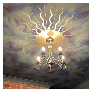 Astrological Ceiling Mural - Hand painted - Victorian - Living Room ...