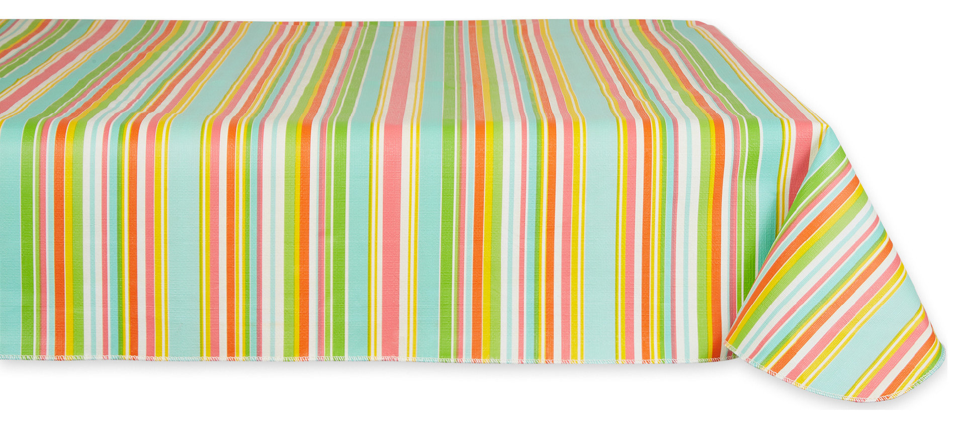 Blue Ikat Vinyl Tablecloth 60X84 - Tablecloths - by VirVentures | Houzz