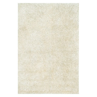 Loloi Carrera Shag Cg-01 Ivory Hand Woven Area Rugs, 3'-6" x 5'-6 ...
