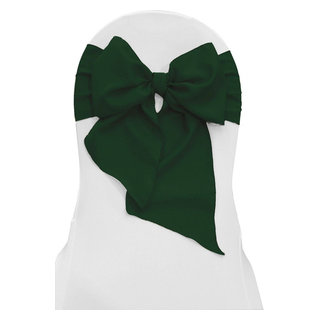 LA Linen Pack of 10 Polyester Poplin Chair Bows 8"x108" - Contemporary ...