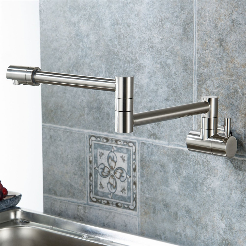 Annaba Wall Mounted Double Joint Kitchen Sink Faucet - Contemporary ...