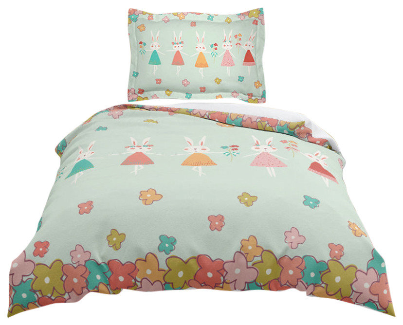 Matilda Bunny Ballerina Comforter, Queen - Eclectic - Kids Comforters ...