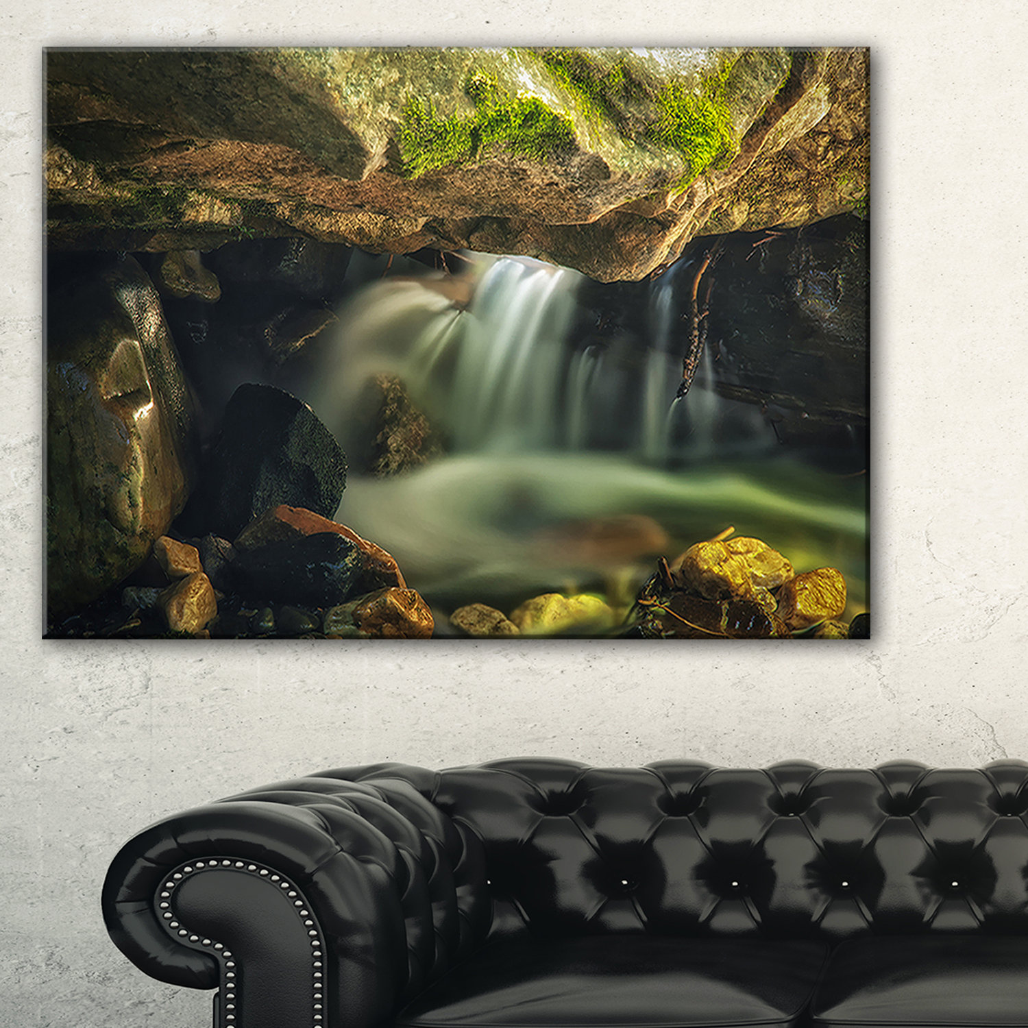 "Wasatch National Forest Waterfall" Landscape Art, Wall Art, 32"x16 ...