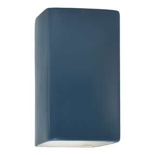 Ambiance Large Rectangle Outdoor Wall Sconce, Open, Midnight Sky, LED ...