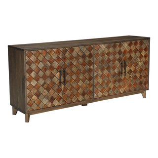 Ethan 4-door Solid Wood Sideboard - Transitional - Buffets And ...