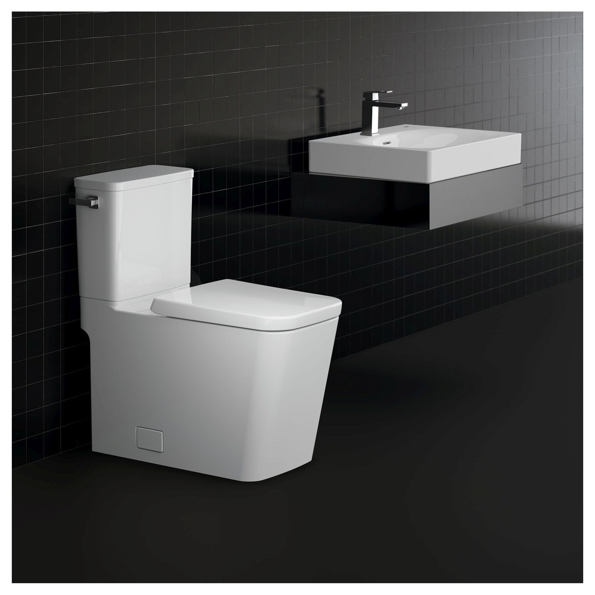 Grohe 39 662 Eurocube 1.28 GPF Two Piece Elongated Chair Height ...