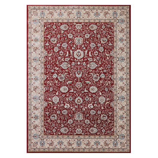 Melody Red Rug, 7'10"x10'10" - Traditional - Area Rugs - by Dynamic ...