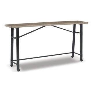 Lesterton Long Counter Table - Industrial - Indoor Pub And Bistro ...