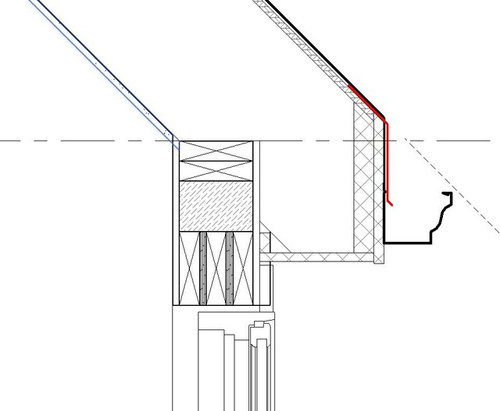 Gutter Placement Height on Steep Roof (12:12)