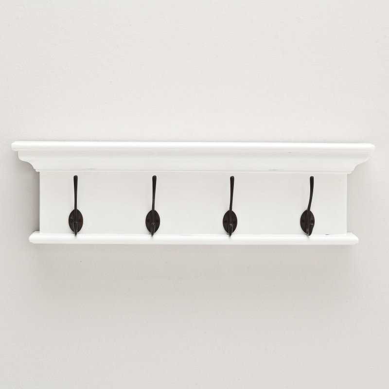 Halifax Four-Hook Coat Rack - Traditional - Wall Organizers - by ...