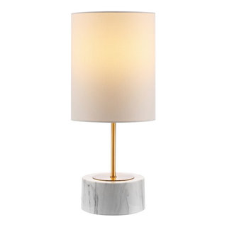 Safavieh Kamilah Iron Table Lamp, White, #N/A - Transitional - Table ...