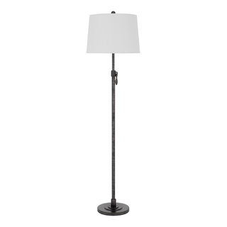 Benzara BM271964 55" Adjustable Metal Floor Lamp With Latch, Heather ...