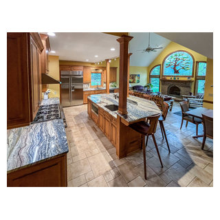 Updated Kitchen with Azul Nebula Quartzite Countertops, Wolf/SubZero ...