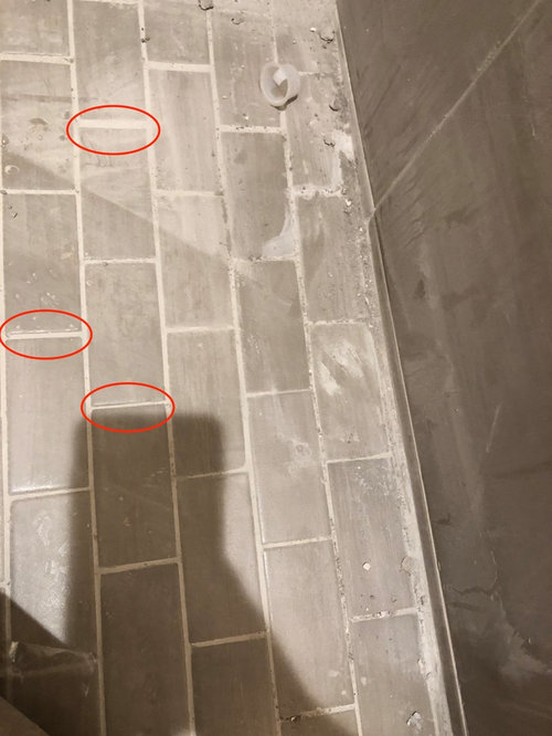 Custom build house - bad tile job or am I crazy/too picky??