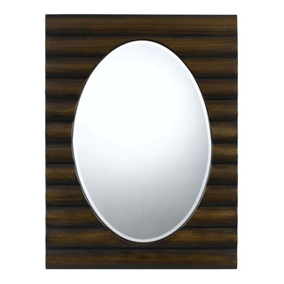 Cheyenne Polyurethane Beveled Mirror, Dark Bronze Finish - Transitional ...