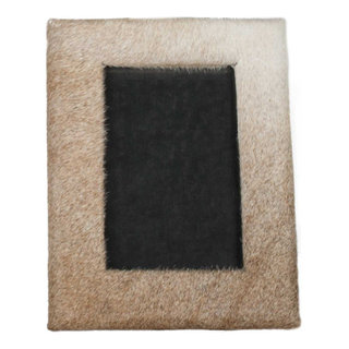 5" x 7" Natural Cowhide Hanging or Tabletop Picture Frame ...