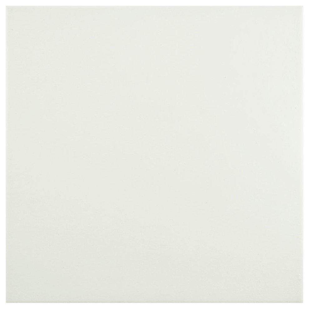 Stella Porcelain Floor and Wall Tile, Basic White, Sample - Traditional ...