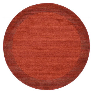 Contemporary Desdemona Sienna Area Rug, 8' Round - Contemporary - Area ...