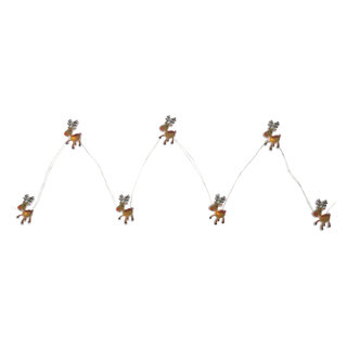 20-Count LED Reindeer Micro Christmas Light Set 6ft Clear Wire - Modern ...